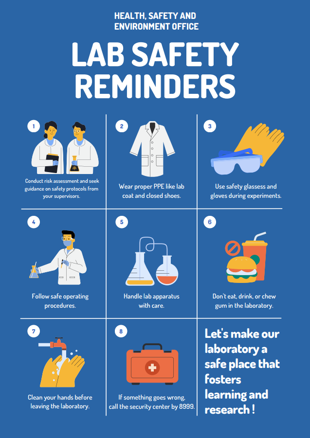 Safety Posters - General Laboratory Safety and Emergency Preparedness | Health, Safety and ...